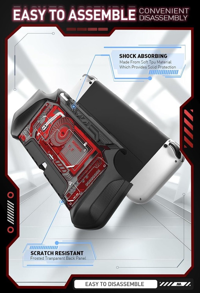 Mumba Dockable Case New for Nintendo Switch OLED 2021 TPU Ergonomics ...