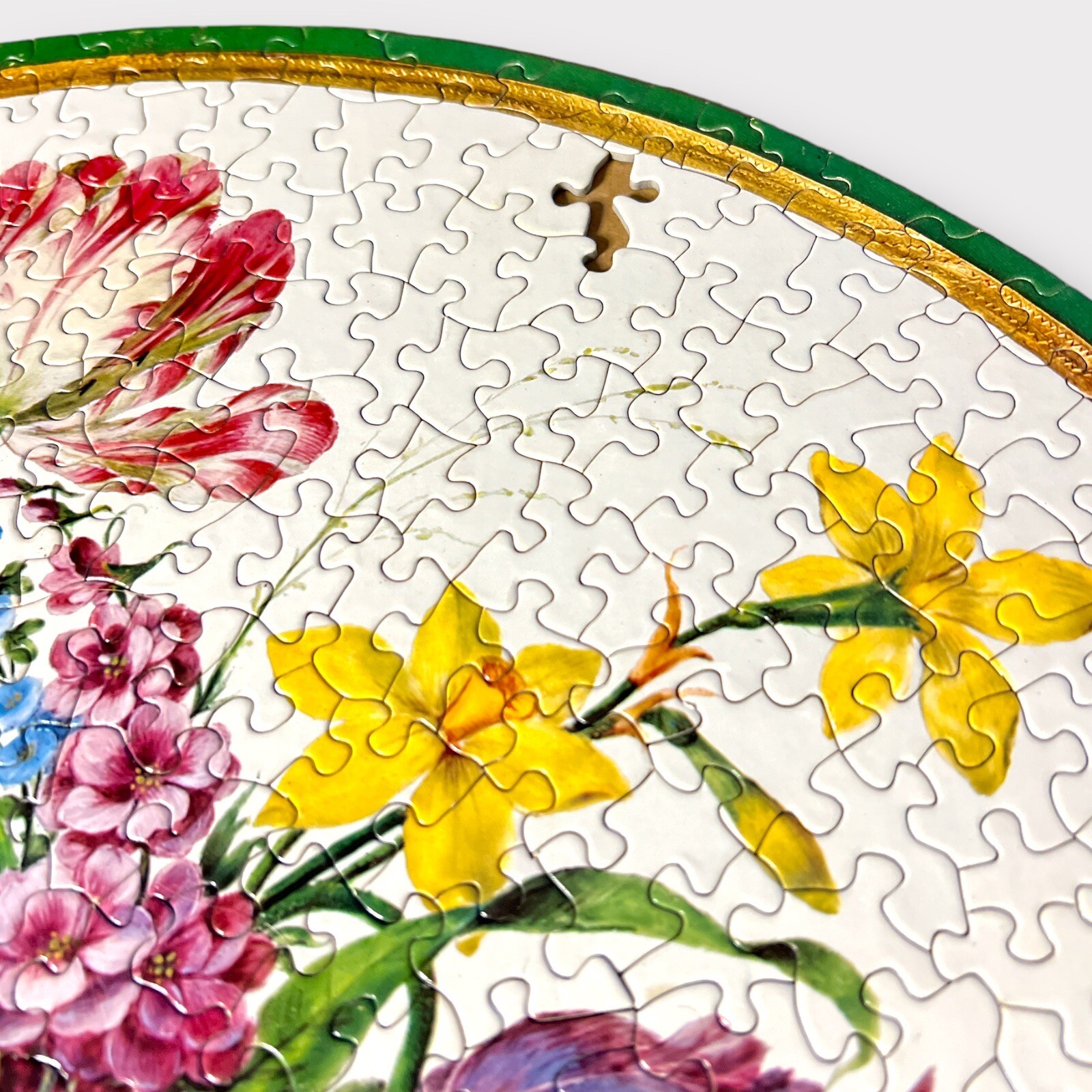 Vintage 1965 Springbok Circular Puzzle BOUQUET OF FLOWERS 500+pcs ...