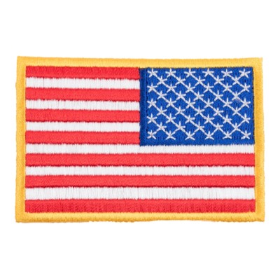 American Flag Yellow Border Reversed Patch, U.S Flag Patches | eBay