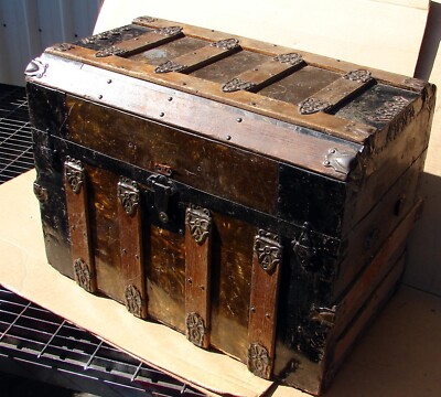 Chests & Trunks - Antique Metal Trunk