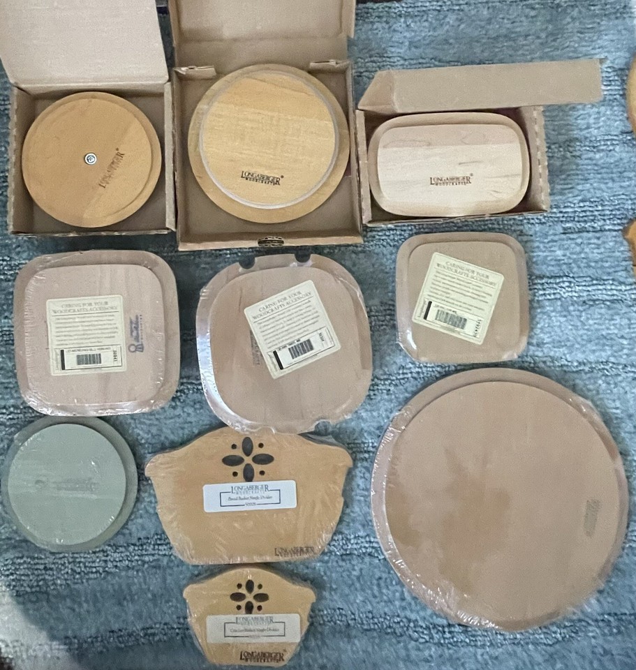 LOT Of VARIOUS NEW Longaberger LIDS & Dividers | eBay