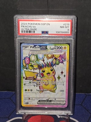 Pokemon Pikachu SSP EN 219/191 Ultra Rare PSA 8 | eBay