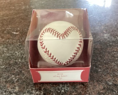 Hallmark Heart Stitched Baseball MVP OF MY HEART Unique Gift NEW IN BOX ...