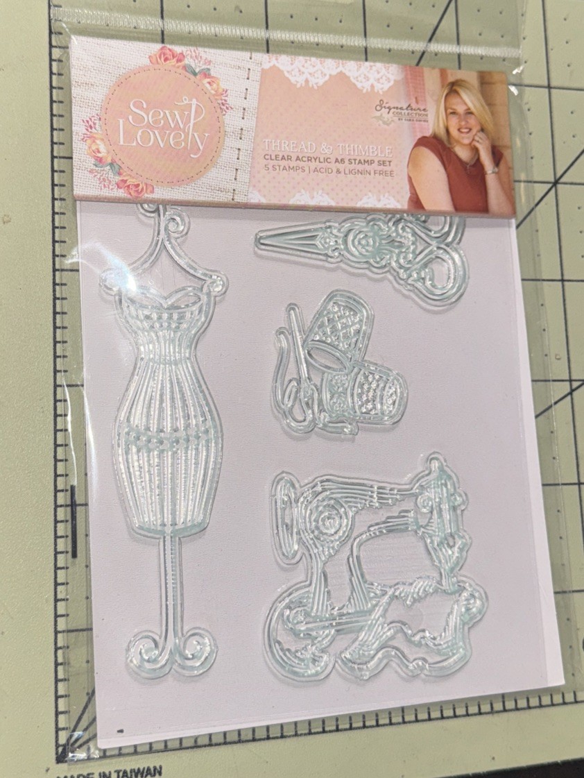 Crafters Companion Sara Signature Sew Lovely Thread & Thimble STAMPS ...