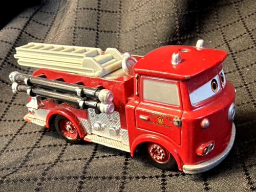 Disney Pixar Cars 2 Red Firetruck Deluxe Metal Diecast Movie Toy ...