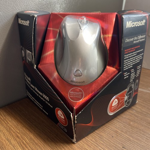 Microsoft Wireless Laser Mouse 6000 B5V-00007 New In Box Open Box | eBay