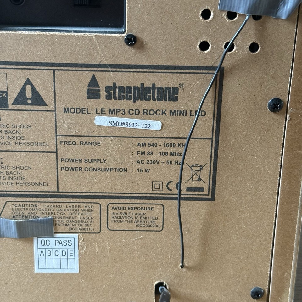 Steepletone Classic Rare Union Jack British MP3 CD Rock Mini Jukebox CD ...