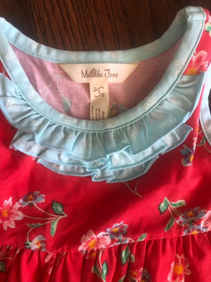 New MATILDA JANE Toddler Baby Girls Ruffled Tank Top Dress 2 2t 2 Years ...