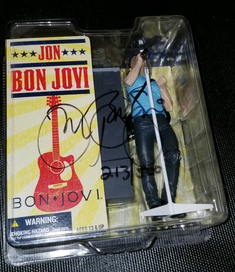 Jon Bon Jovi Action Figure Autographed and Numbered McFarlane Toys RARE ...