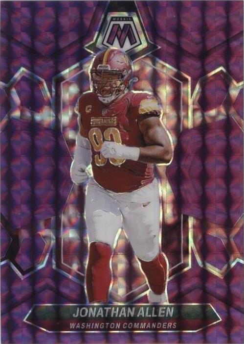 2024 Panini Mosaic - Jonathan Allen #223 Purple Mosaic Prizm /49 for ...