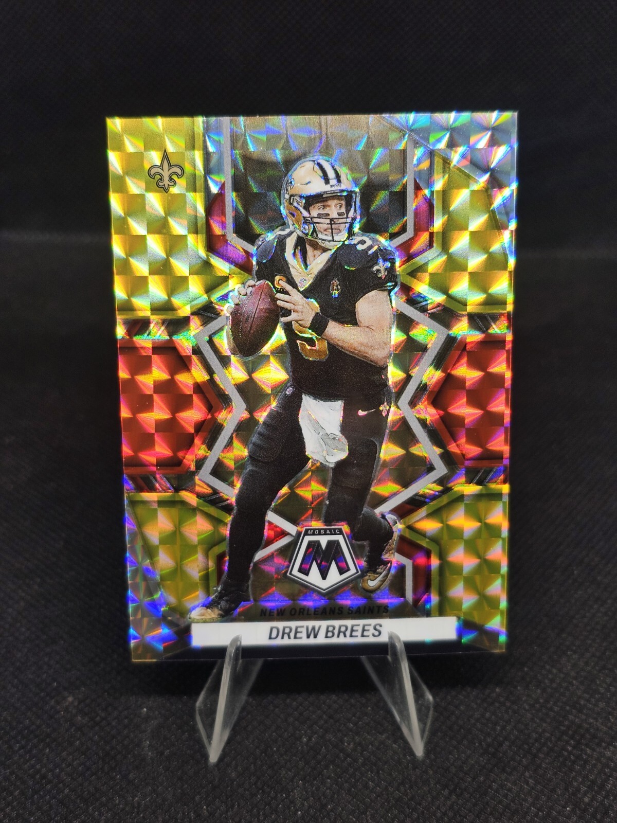 2022 Panini Mosaic - Choice Fusion Red & Yellow Mosaic Prizm #144 Drew ...