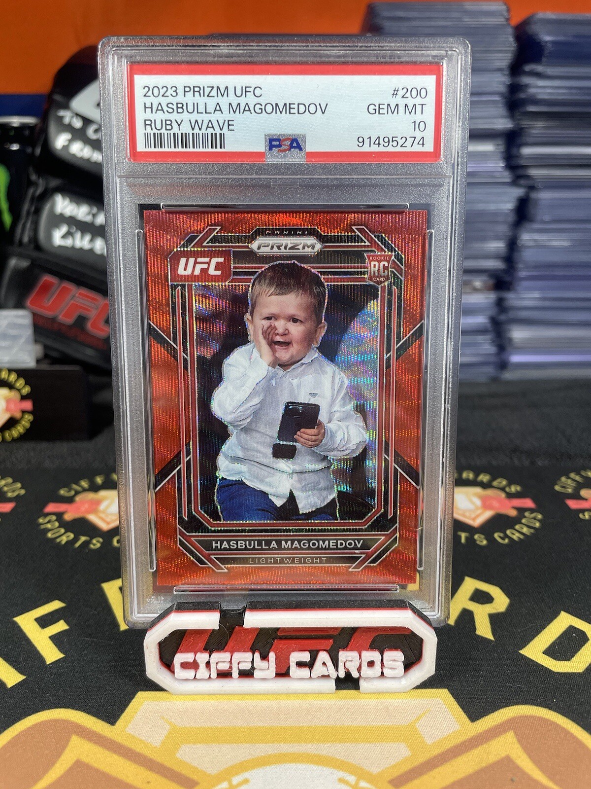 2023 Prizm Ufc Hasbulla Magomedov Ruby Wave Psa 10 | eBay