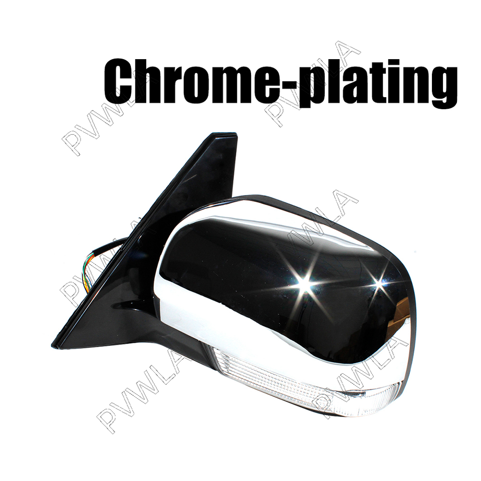 Left Mirror 10-pin Chrome-plating For Mitsubishi Pajero 2006-2021 ...
