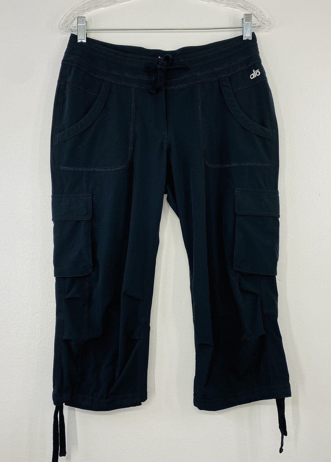 Alo Cargo Capri Pants Woman’s Small Stretch Yoga Draw… - Gem