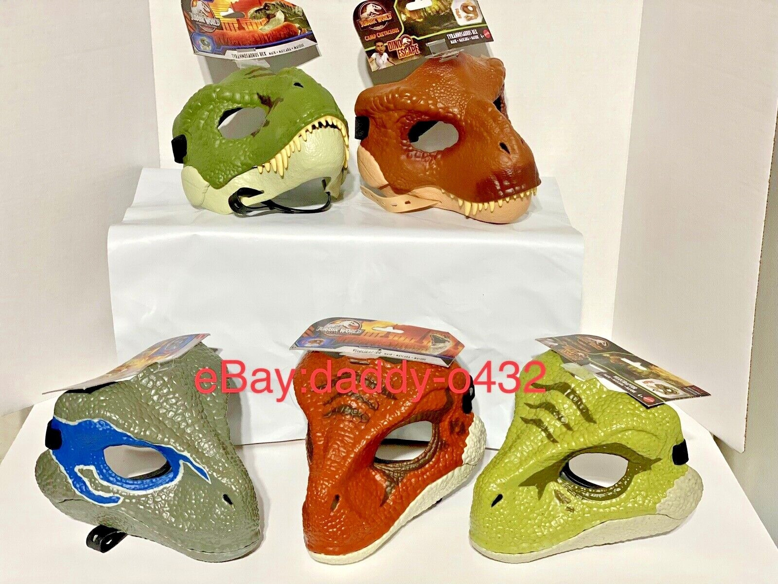 Jurassic World Mask Blue Dominion Dino Escape Dinosaur Velociraptor ...