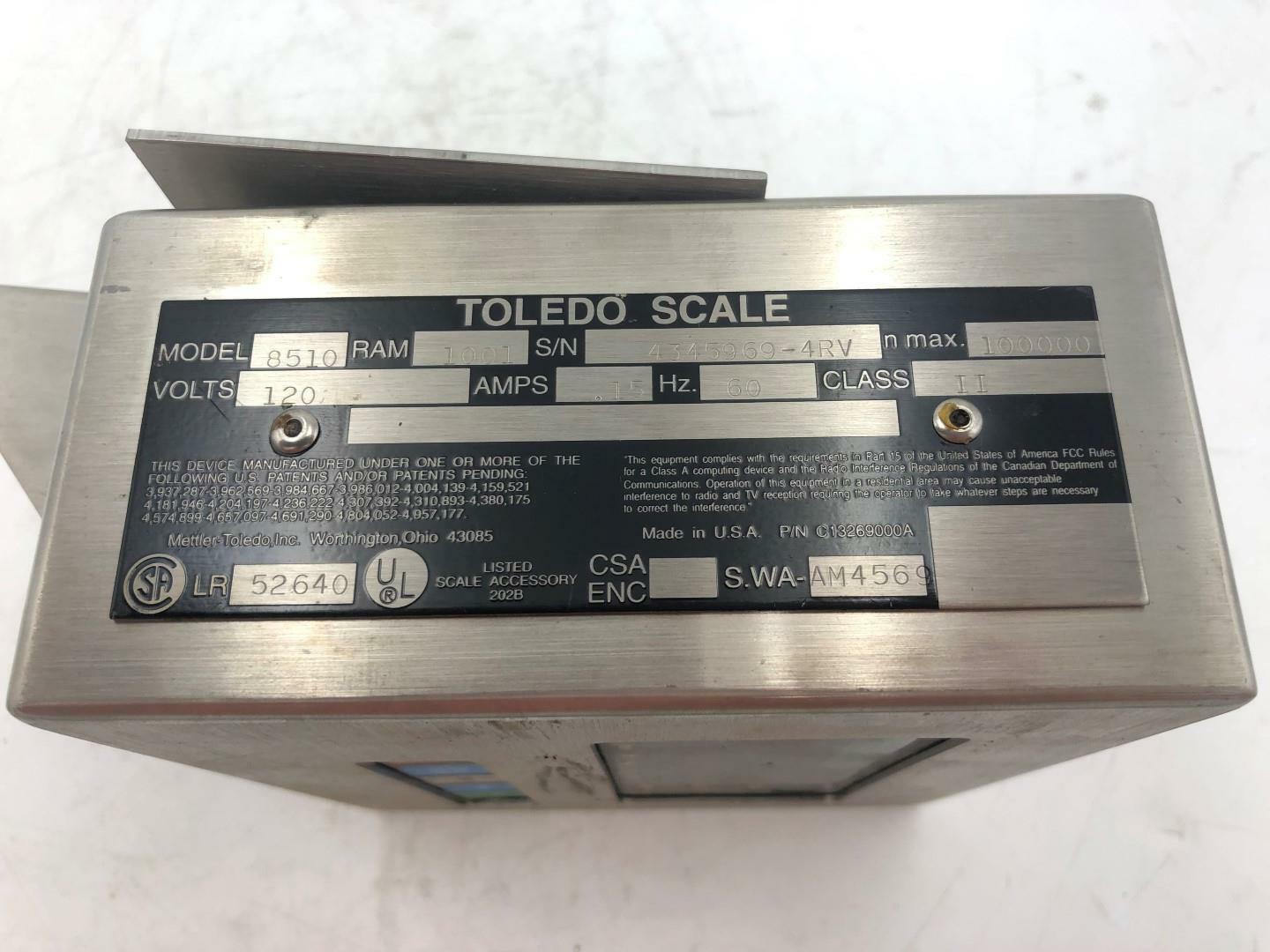 Toledo Scale Corp 8510 Display 120Volts 1001RAM | eBay