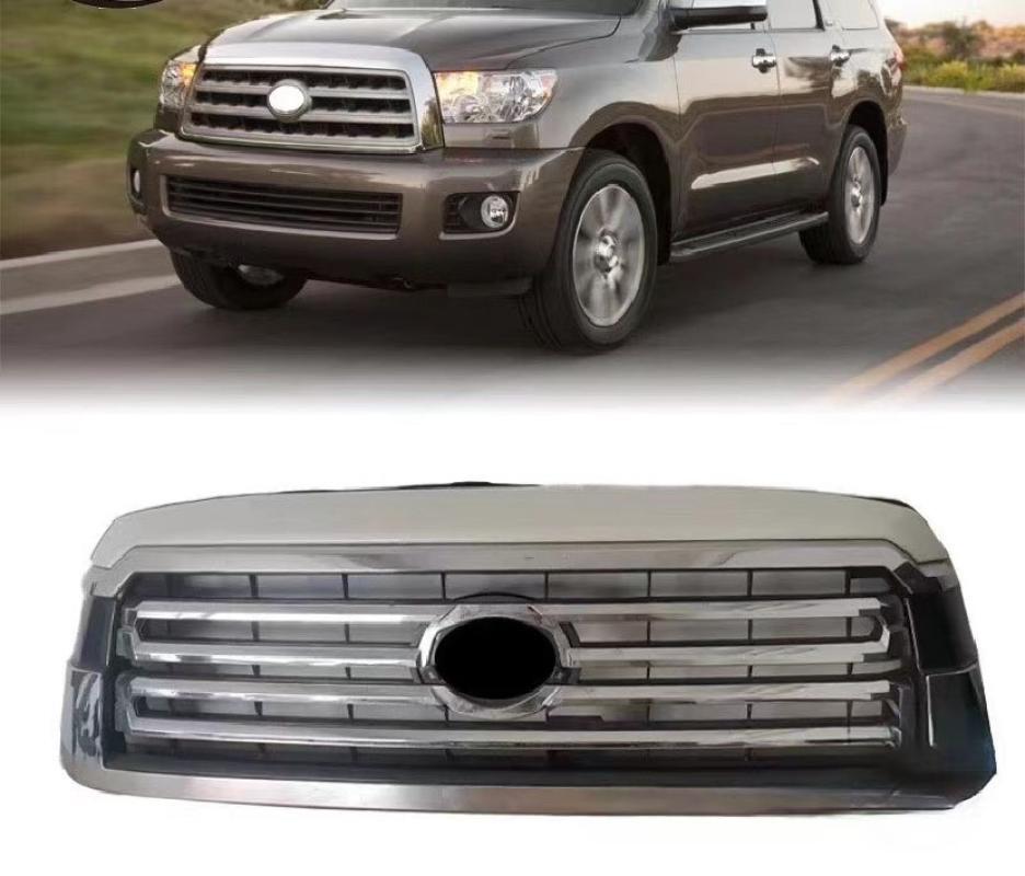 53101-0c080 Chrome Grille w/o Brackets Fits For Toyota Sequoia 5.7L 4 ...