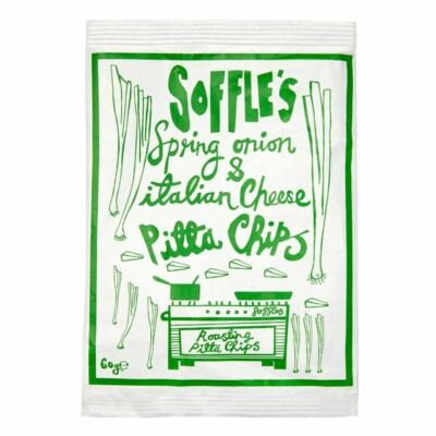 Soffles Pitta Chips Spring Onion & Italian Cheese Classic Bag - 60g (0 ...