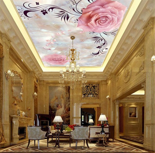 Gross Superb Petal 3D Ceiling Mural Full Wall Photo Wallpaper Print ...