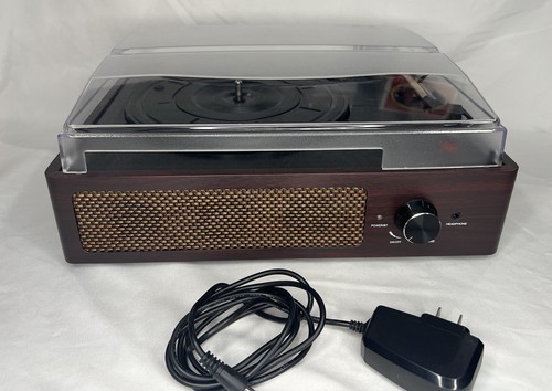 Portable Bluetooth Wireless Vinyl Record Turntable Player M49A Brown G3 ...