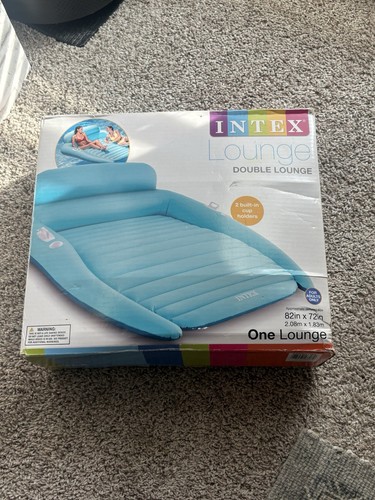 INTEX LOUNGE DOUBLE LOUNGER 82in X 72in | eBay
