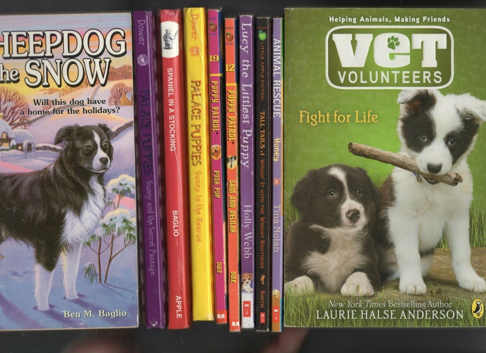 LOT OF 10 DOG CHAPTER BOOKS Animal Ark,PLACE PUPPIES, puppy patrol ...