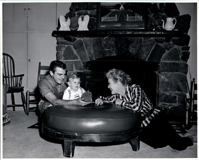 EVE ARDEN & Husband BROOKS WEST & Child DOUGLAS Orig 1950s PRESS PHOTO ...
