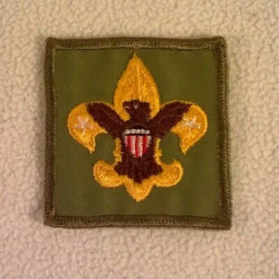 BSA Boy Scouts Tenderfoot Rank Patch Eagle Fleur De Lis RWB Shield | eBay