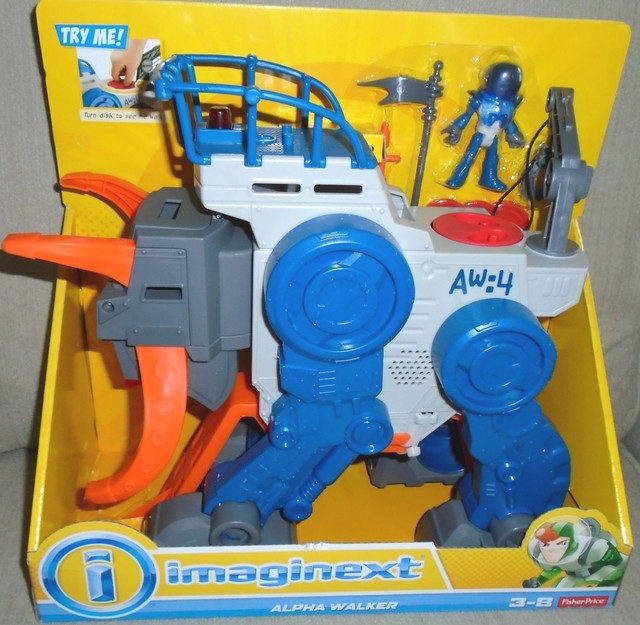 Fisher Imaginext Robot Space Mammoth Alpha Walker Vehicle Mattel 2014 ...