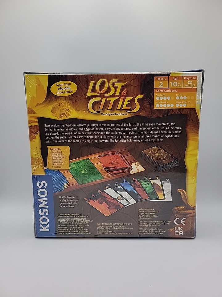 Lost Cities W/ 6th Expedition - 2 Player Card Game Thames & Kosmos New | eBay