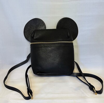 Disney Typo Mickey Mouse Black Mini Backpack Purse Bag | eBay