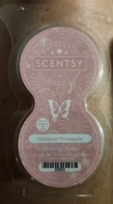 Scentsy Authentic Scent Pod Pods Twin Pak Pack- HIBISCUS PINEAPPLE Made ...