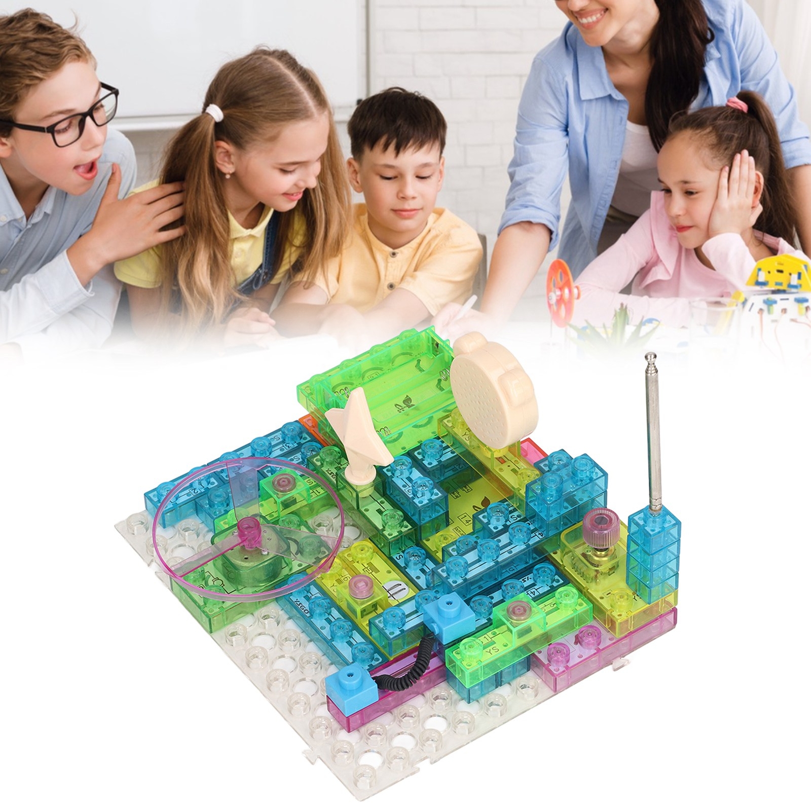 Circuit Building Kit Builder Block Electricity Experiment Toy Set For ...
