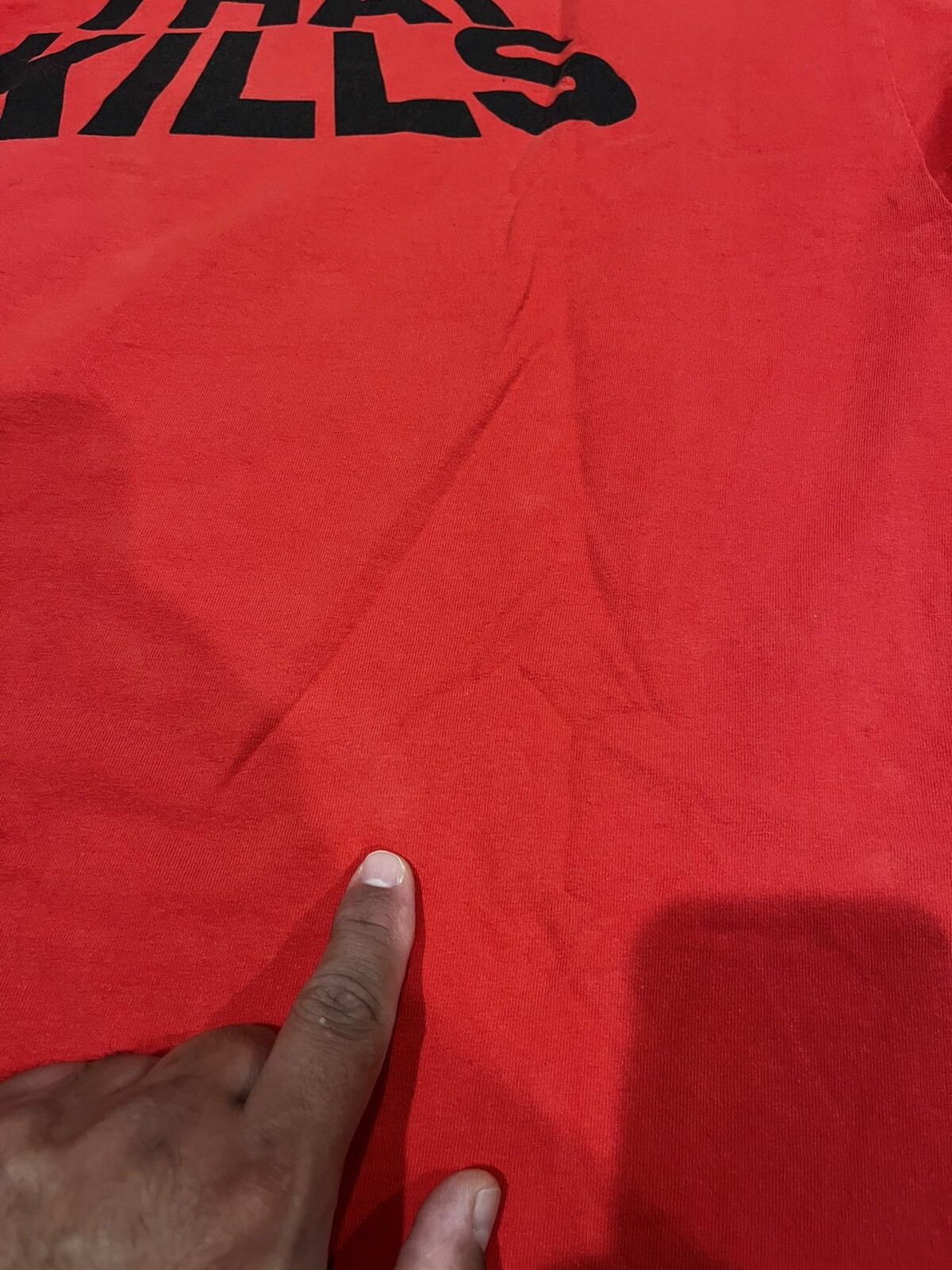 Red Gallery Dept Art That Kills Stacked Tee - Gem