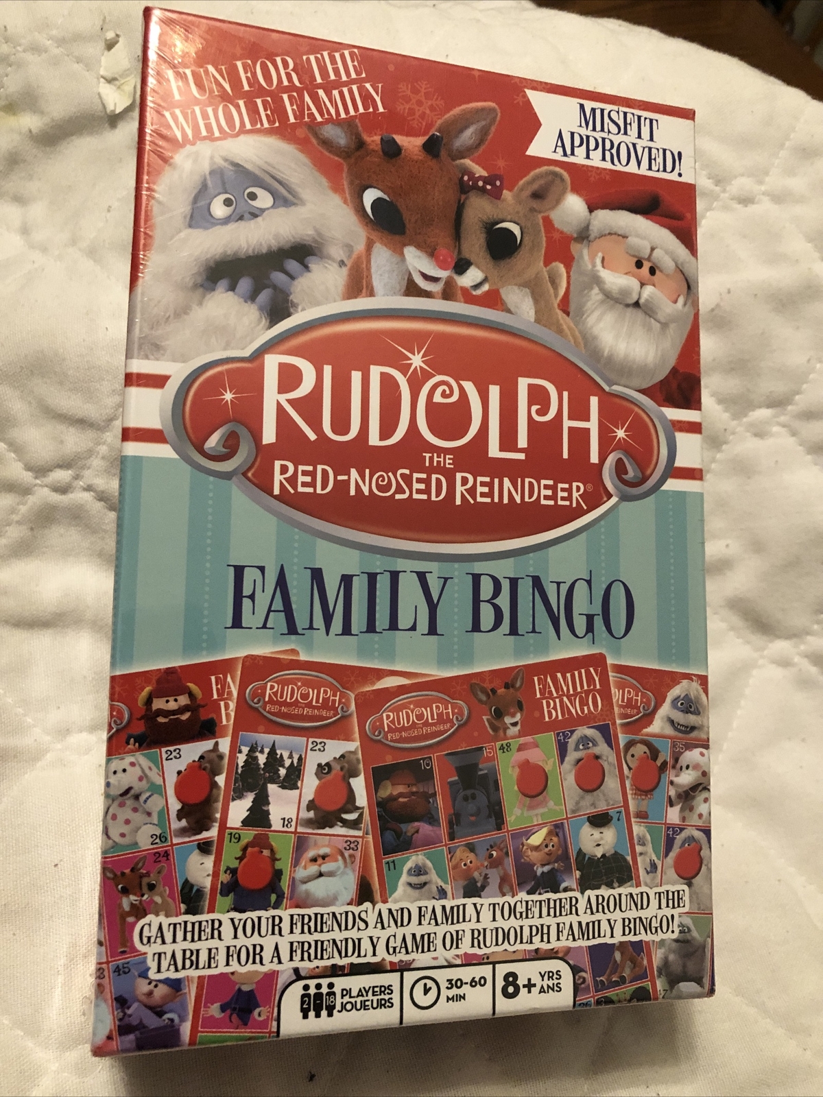 Rudolph The Red-Nosed Reindeer Family Bingo Game Christmas Misfit ...