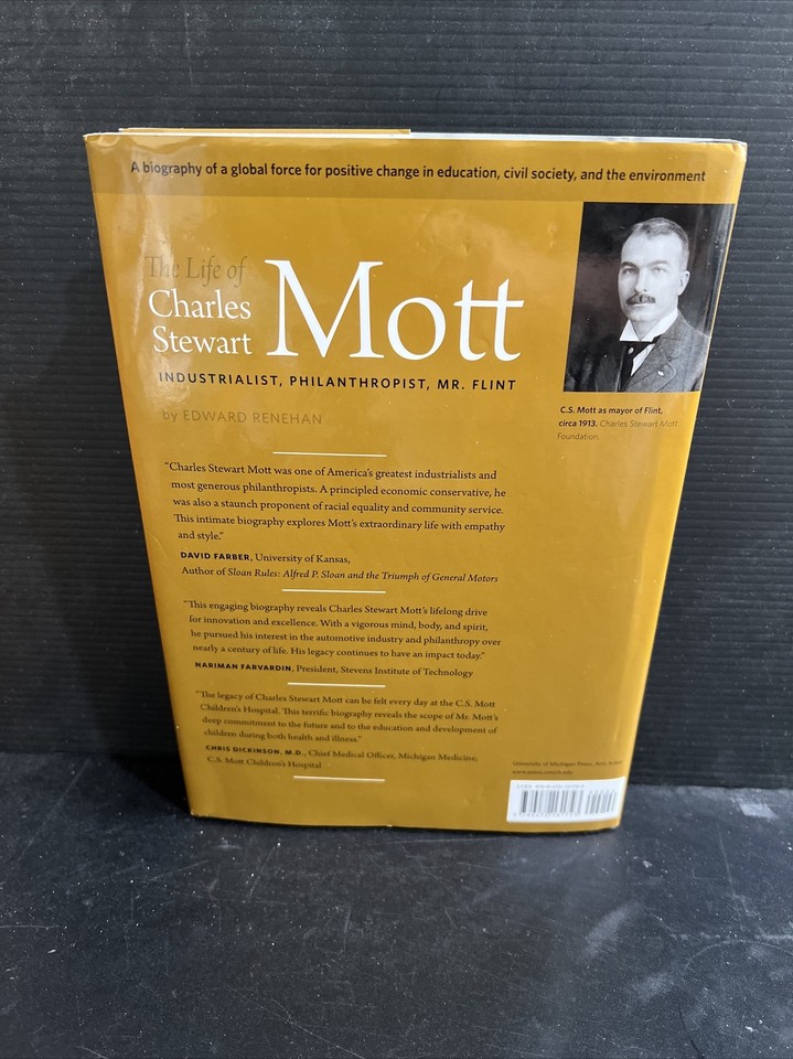 SIGNED 1st/1st The Life of Charles Stewart Mott by Edward Renehan HC DJ ...