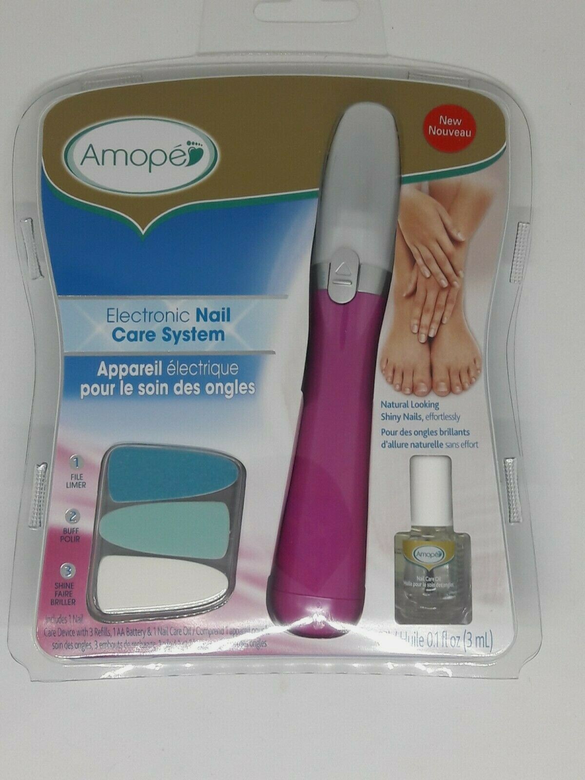 Amope Pedi Electronic Nail Care System Oil Battery 3 Refills for sale ...