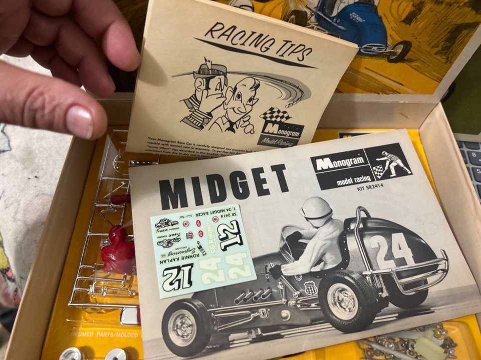 MONOGRAM MIDGET RACER 1/24 x-88 motor slot car kit | eBay