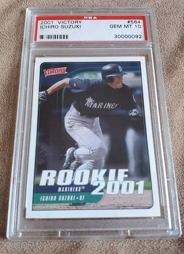 2001 UPPER DECK VICTORY ICHIRO SUZUKI ROOKIE CARD RC PSA 10 MLB HOFER ...