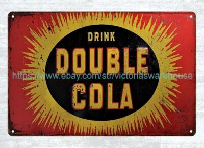 1939,1940s Double Cola metal tin sign outdoor collectible wall art | eBay