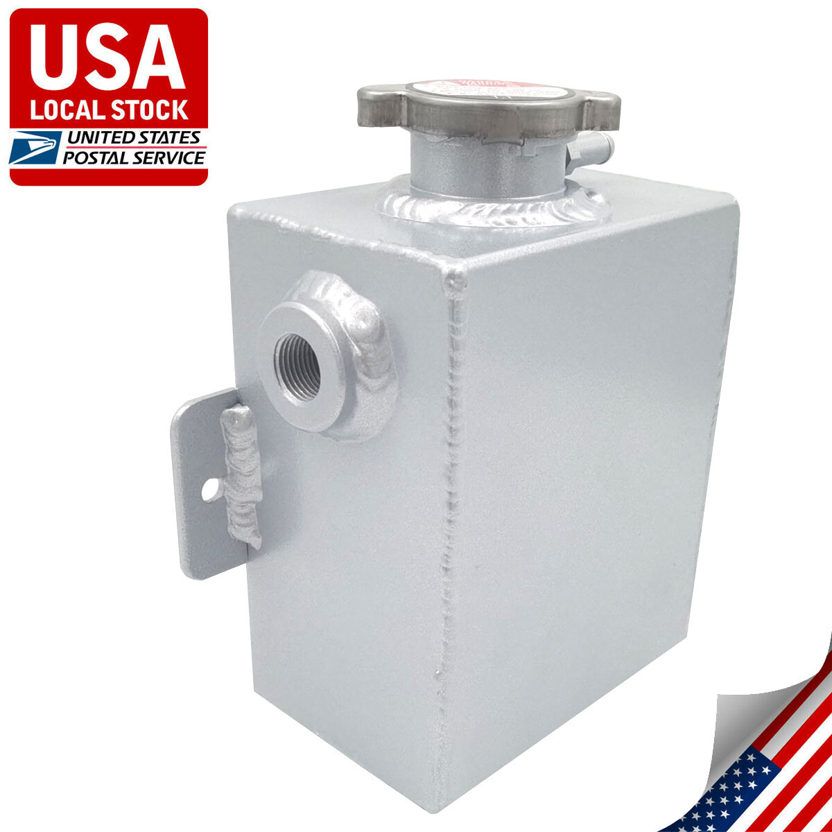 Aluminum Coolant Expansion Overflow Tank For Universal 5.5“ x 4.5" x 3 ...