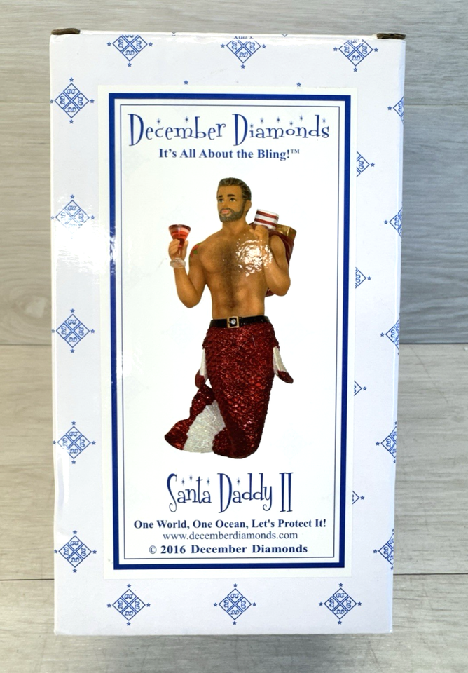 December Diamonds SANTA DADDY II Merman Ornament 2016, Sexy Claus w ...