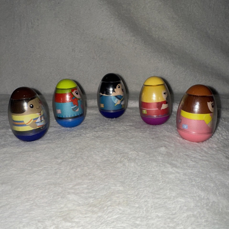 Weeble Wobbles Lot of 5 Hasbro Plaskool 2009 drummer boy singer kids | eBay