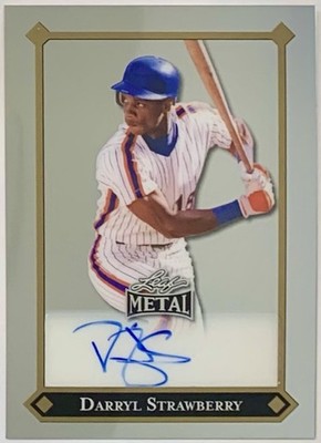 Darryl Strawberry 2025 Leaf Metal Auto /49 NY Legend #LGR-DS1 New York ...