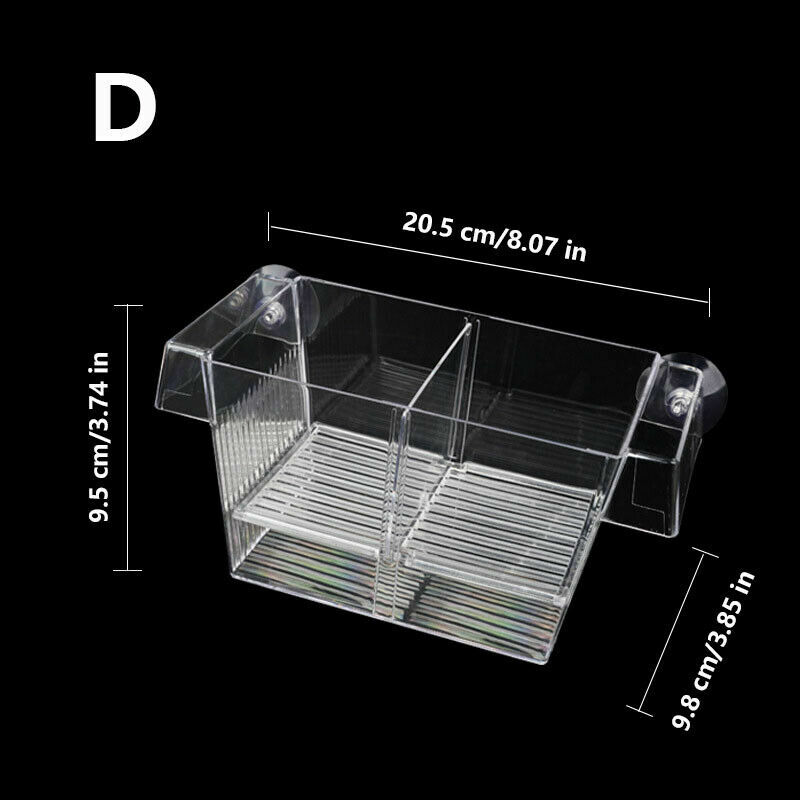 Acrylic Fish Tank Breeding Box Baby Fish Separator Aquarium Isolate ...