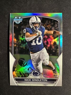 2023 Bowman Chrome University The National Nick Singleton Rookie Card ...