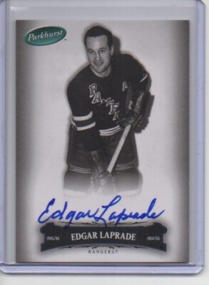 EDGAR LAPRADE 2006-07 Parkhurst Upper Deck certed signed card auto ...
