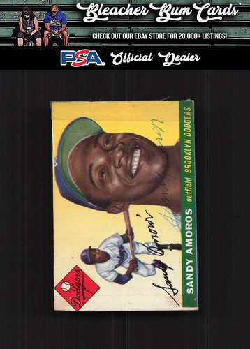 1955 Topps 75 Sandy Amoros Auto Rookie Trimmed | eBay