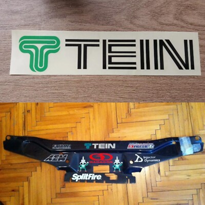 TEIN Genuine Black Decal Vinly LOGO Emblem Sticker Graphic 20cm Die Cut ...