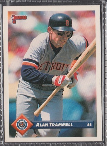ALAN TRAMMELL 1993 Donruss Baseball Card #655 DETROIT TIGERS | eBay